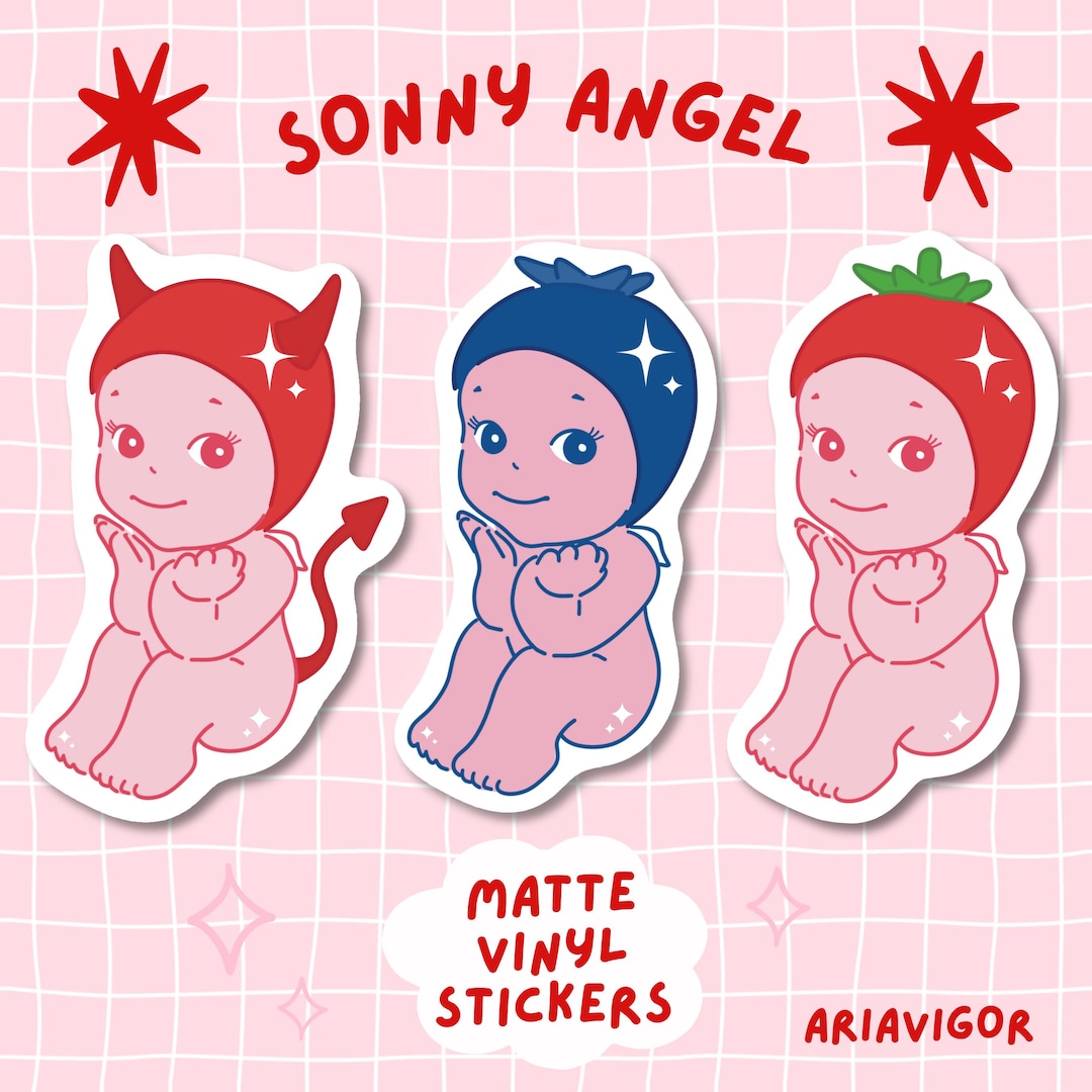 Sonny Angel Sticker Vinyl Matte Kewpie Cherub Sticker for Water Bottle ...