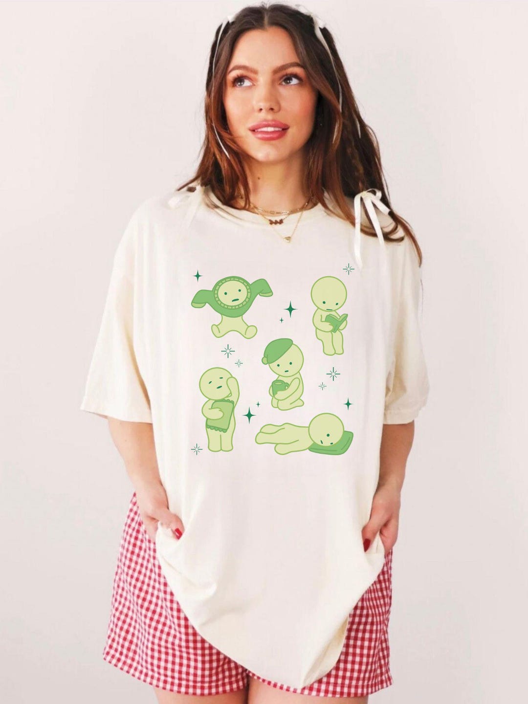 Cute Smiski Shirt Y2K 90s Homebody Club Graphic Tee Smiski Comfort ...