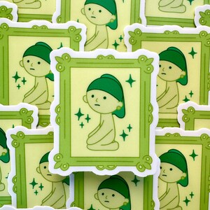 Cute Smiski Sticker Matte Vinyl Stickers for Laptop Smiski Homebody ...