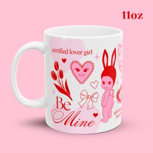 Sonny Angel Valentines Day Mug Pink Kewpie Cherub Ceramic Coffee Cup ...