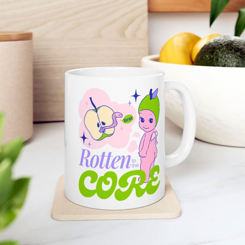 Sonny Angel Mug Kewpie Cherub Rotten to the Core Ceramic Cup Girly Pop ...