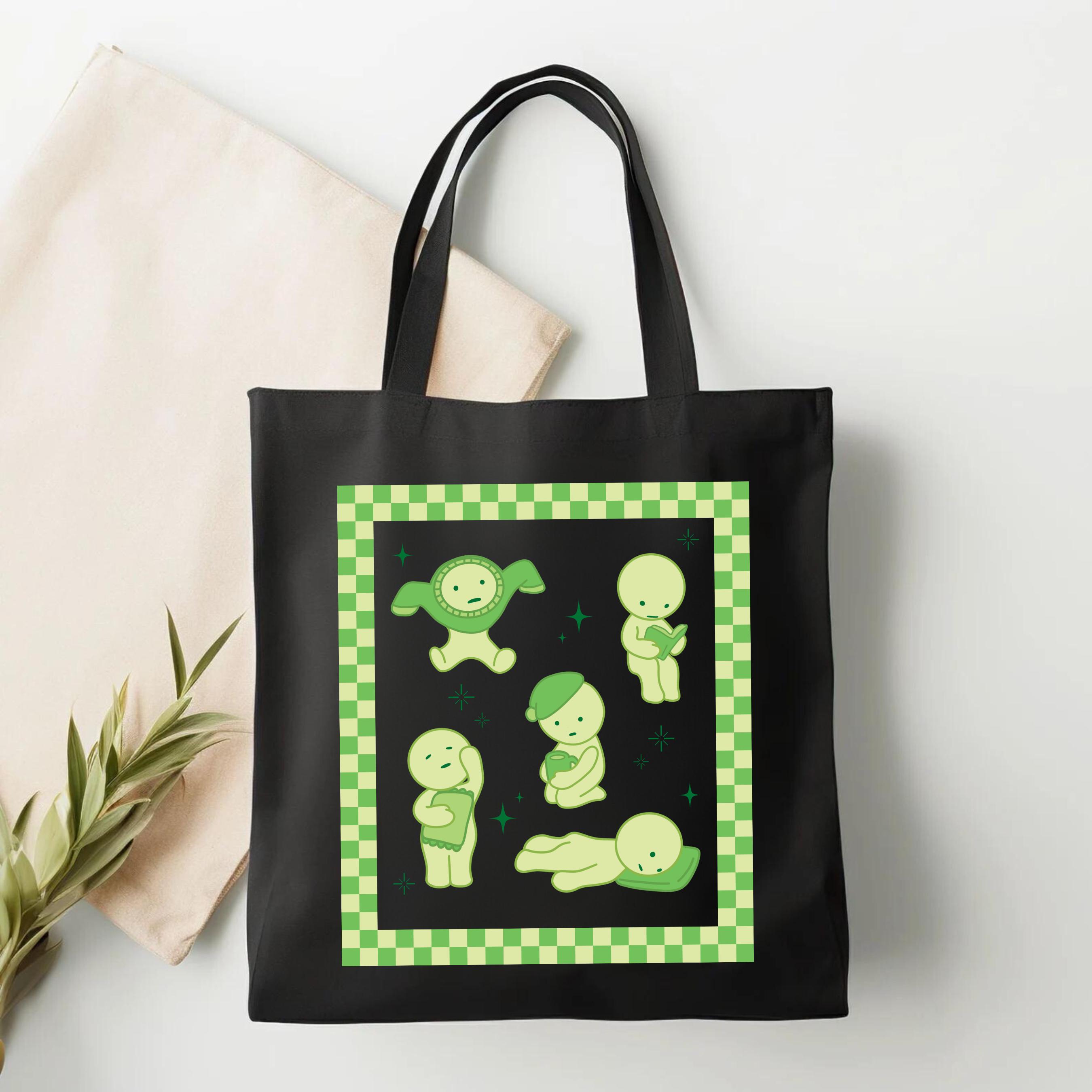 Smiski Tote Bag Sonny Angel Book Bag Homebody Smiski Cotton Canvas Tote ...