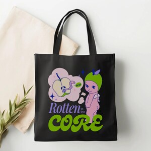 Sonny Angel Tote Bag Kewpie Cherub Rotten to the Core Tote Girly Pastel ...