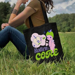 Sonny Angel Tote Bag Kewpie Cherub Rotten to the Core Tote Girly Pastel ...