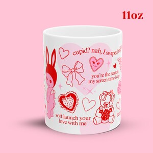 Sonny Angel Valentines Day Mug Pink Kewpie Cherub Ceramic Coffee Cup ...