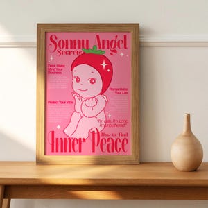 Sonny Angel Printable Art Cute Pink Vogue Style Wall Art Girly Self ...
