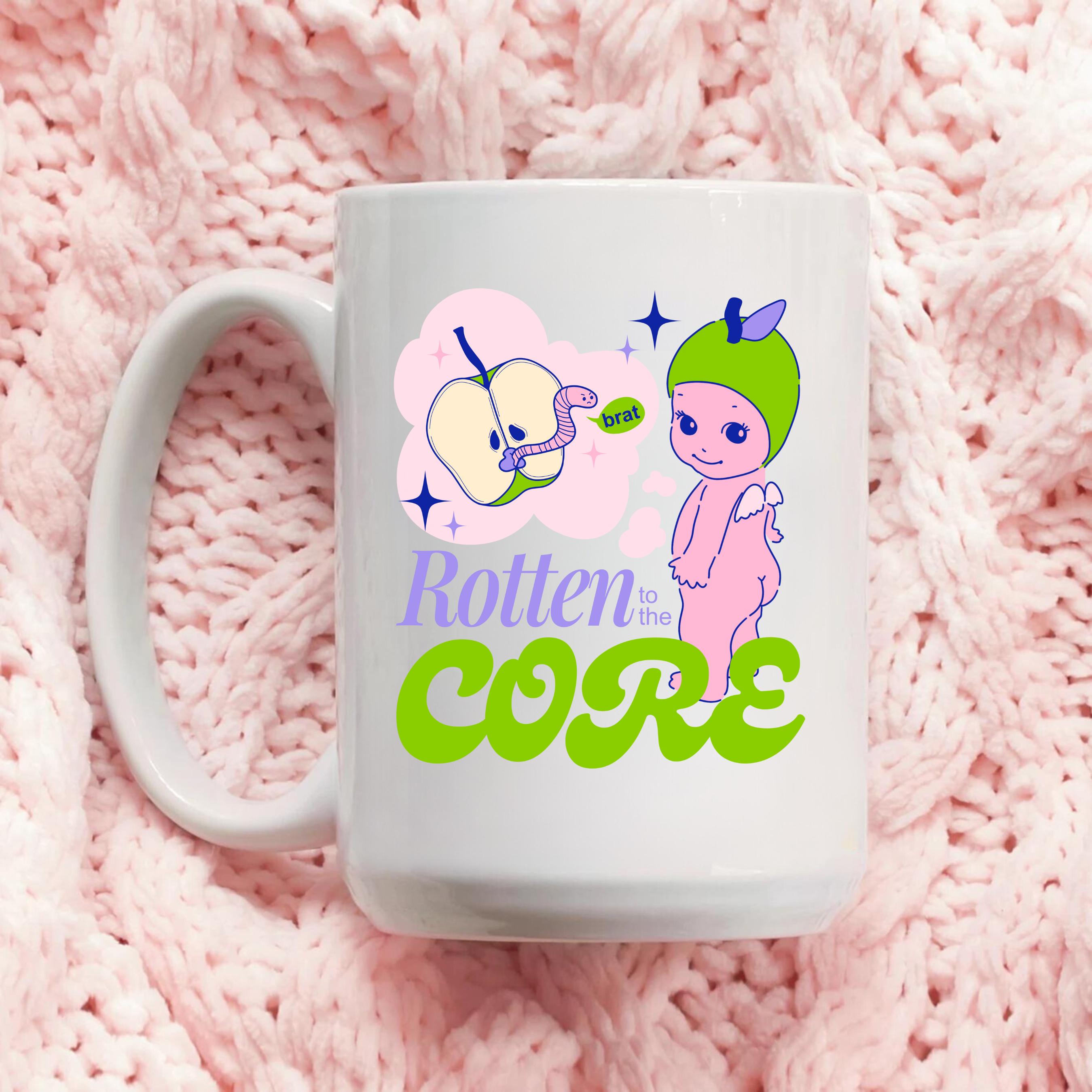 Sonny Angel Mug Kewpie Cherub Rotten to the Core Ceramic Cup Girly Pop ...