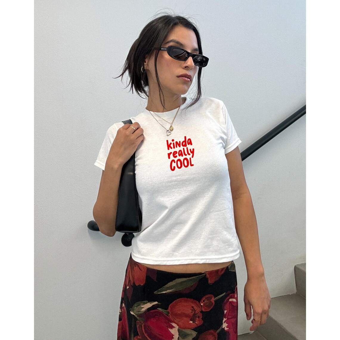 Trendy Baby Tee Y2K 90s Vintage Graphic Tee Kinda Really Cool Funny ...
