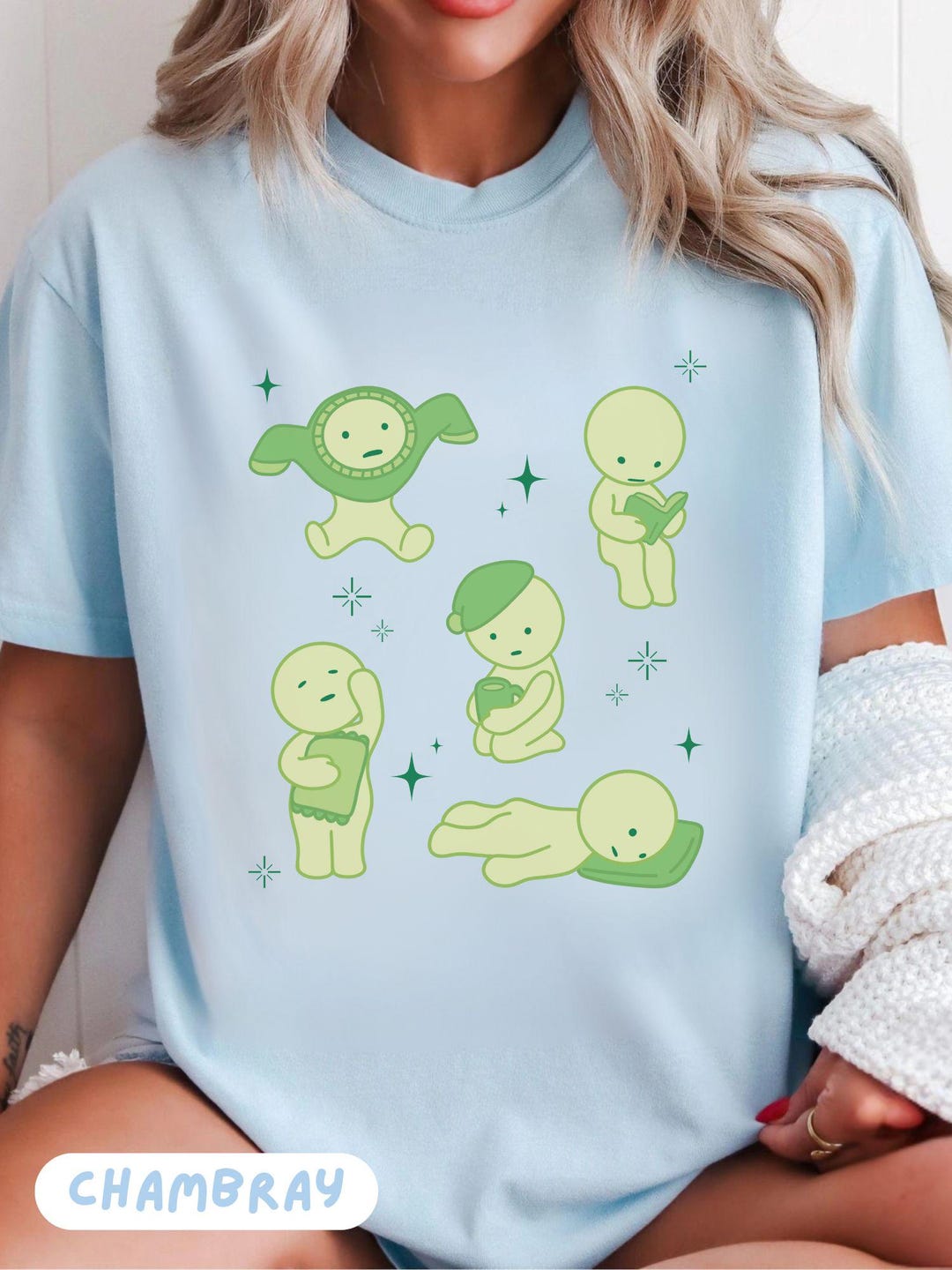 Cute Smiski Shirt Oversized Y2K 90s Homebody Club Graphic Tee Comfort ...