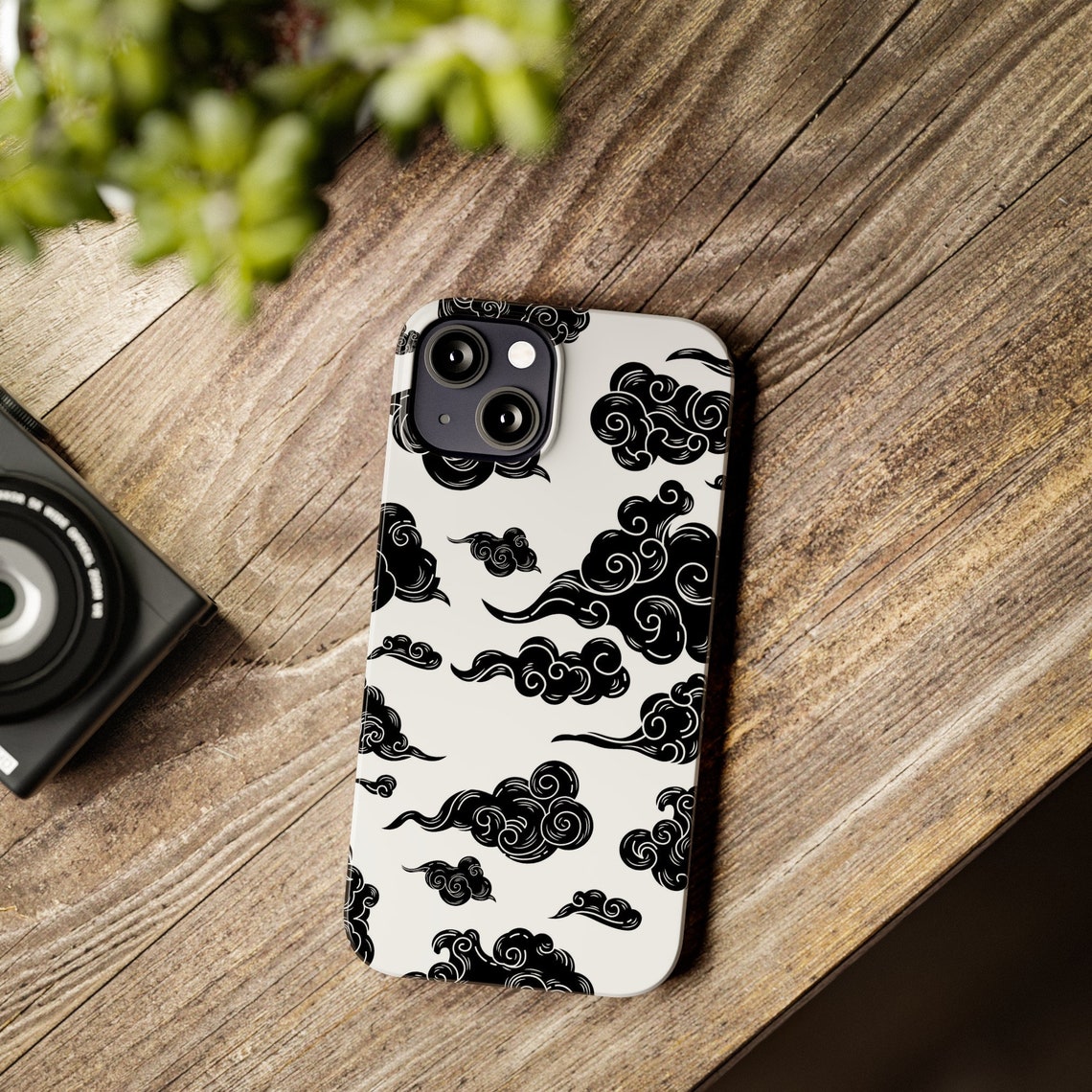 Special Edition Elegance Black Cloud Phone Case iPhone 11 12 13 14 15 ...