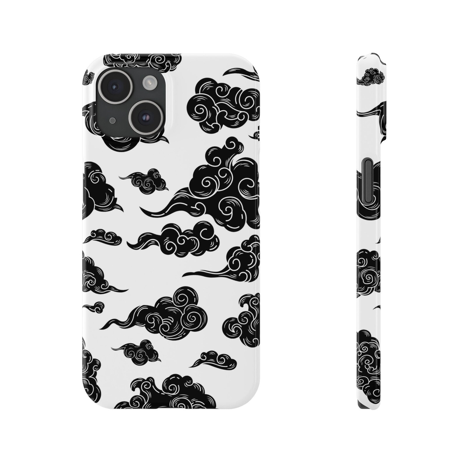 Special Edition Elegance Black Cloud Phone Case iPhone 11 12 13 14 15 ...