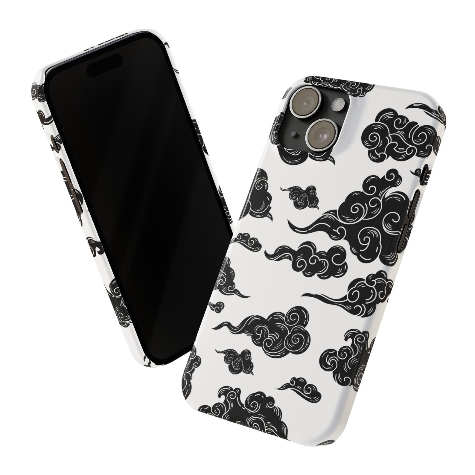 Special Edition Elegance Black Cloud Phone Case iPhone 11 12 13 14 15 ...