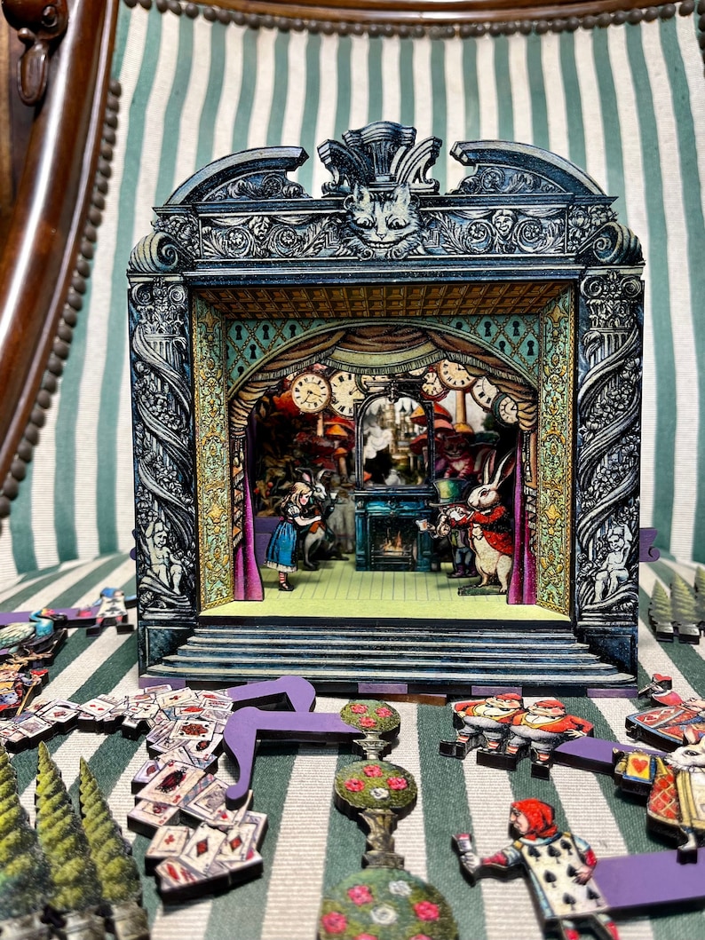 Théâtre Miniature Alice Au Pays Des Merveilles. - Etsy