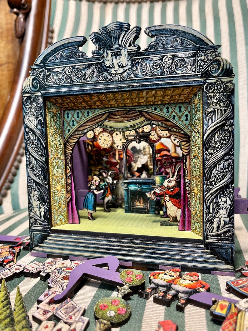 Théâtre Miniature Alice Au Pays Des Merveilles. - Etsy
