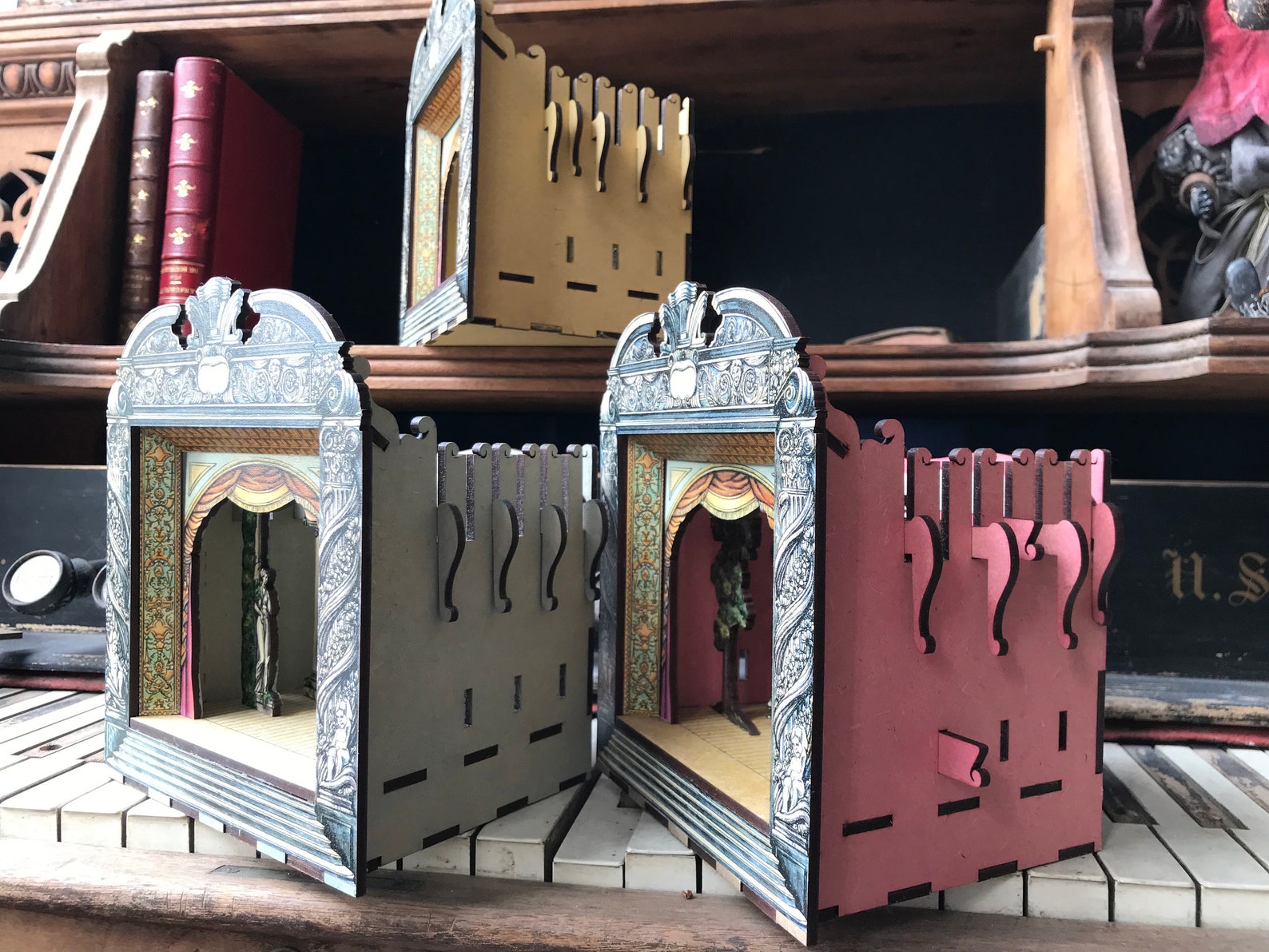 Miniature Toy Theatre “pompadour – Venice” . Baroque Venetian Carnival ...