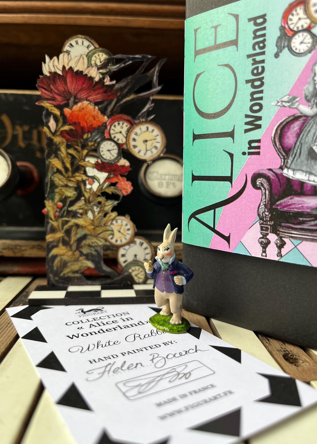 The White Rabbit- Alice in Wonderland Collectible Figurine - Etsy