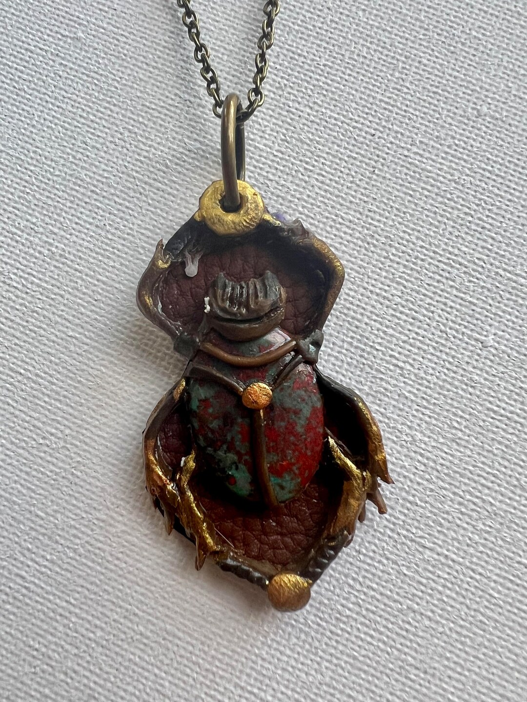 Luck & Fortune Scarab Beetle Pendant and Necklace Amulet Resurrection ...