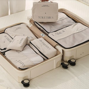 Travel Storage Bag Luggage Packing Set, Suitcase Organizers, Travel Kit ...