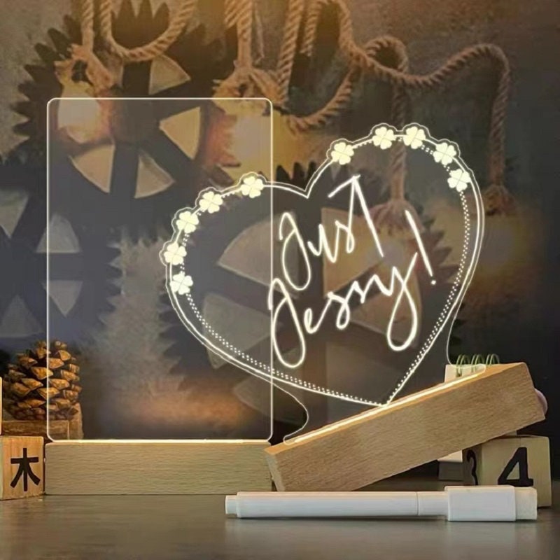 Light up Acrylic Message Board - Etsy