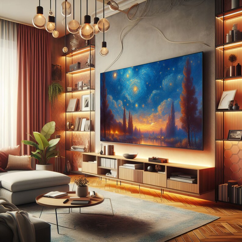 Ambient TV Art Set of 50 - Digital Frame Unique Screensaver Collection for Chromecast or Samsung ...