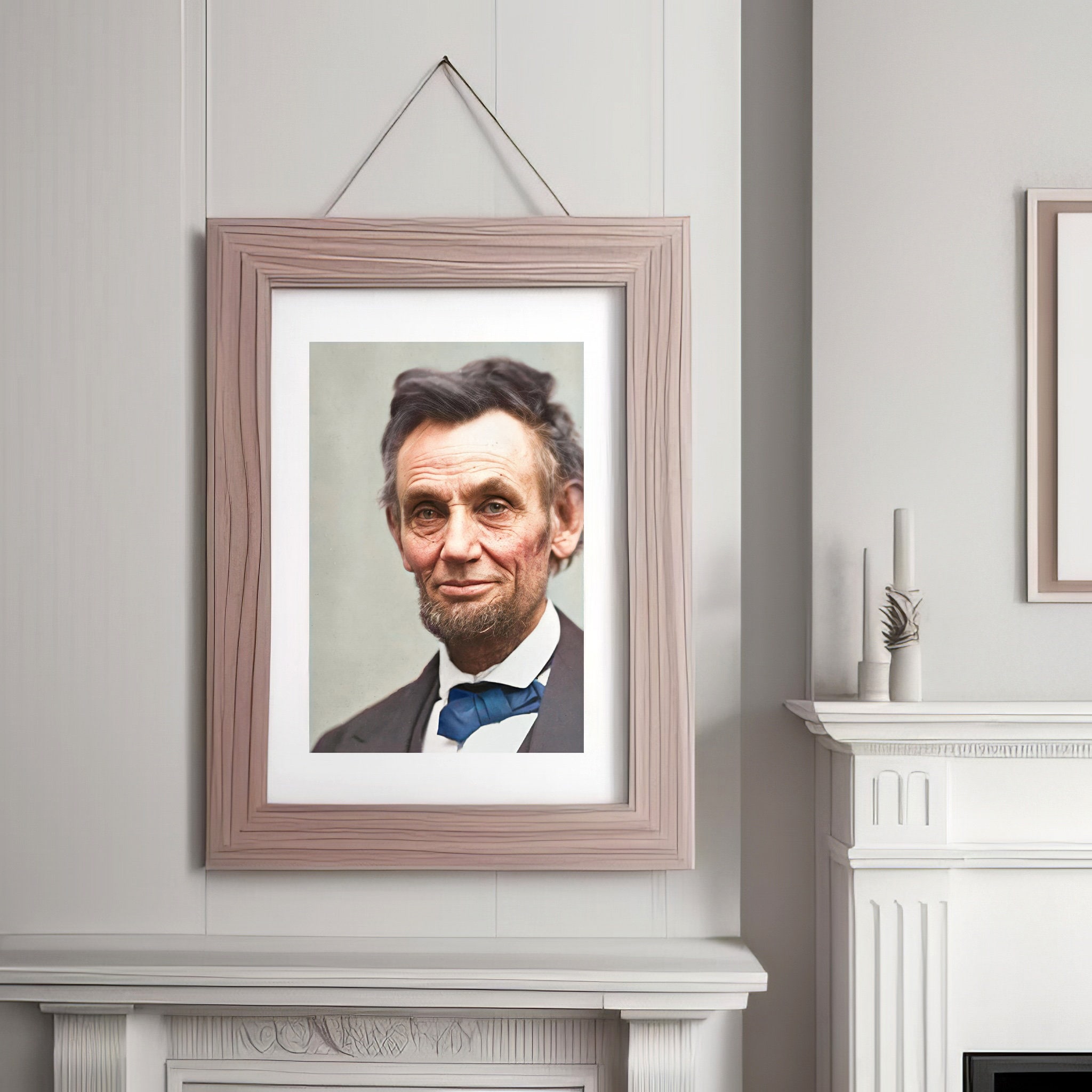 Abraham Lincoln Digital Portrait - Colorized Historical Photo ...