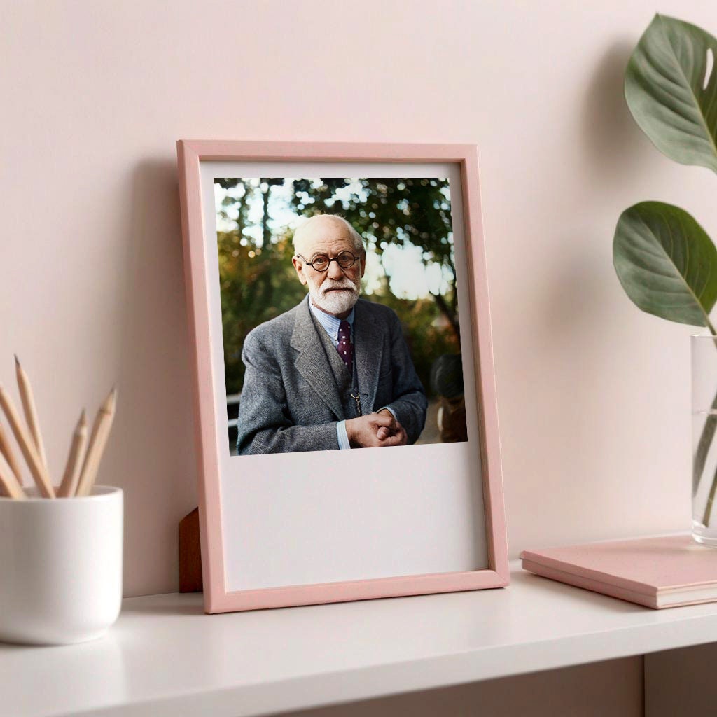 Sigmund Freud Digital Portrait - Colorized Portrait, Inspirational ...