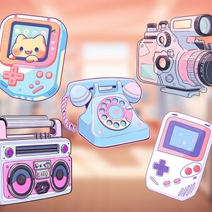 Clip Art Vector Tech Png Electronic Art File Cute Colorful Downloadable ...
