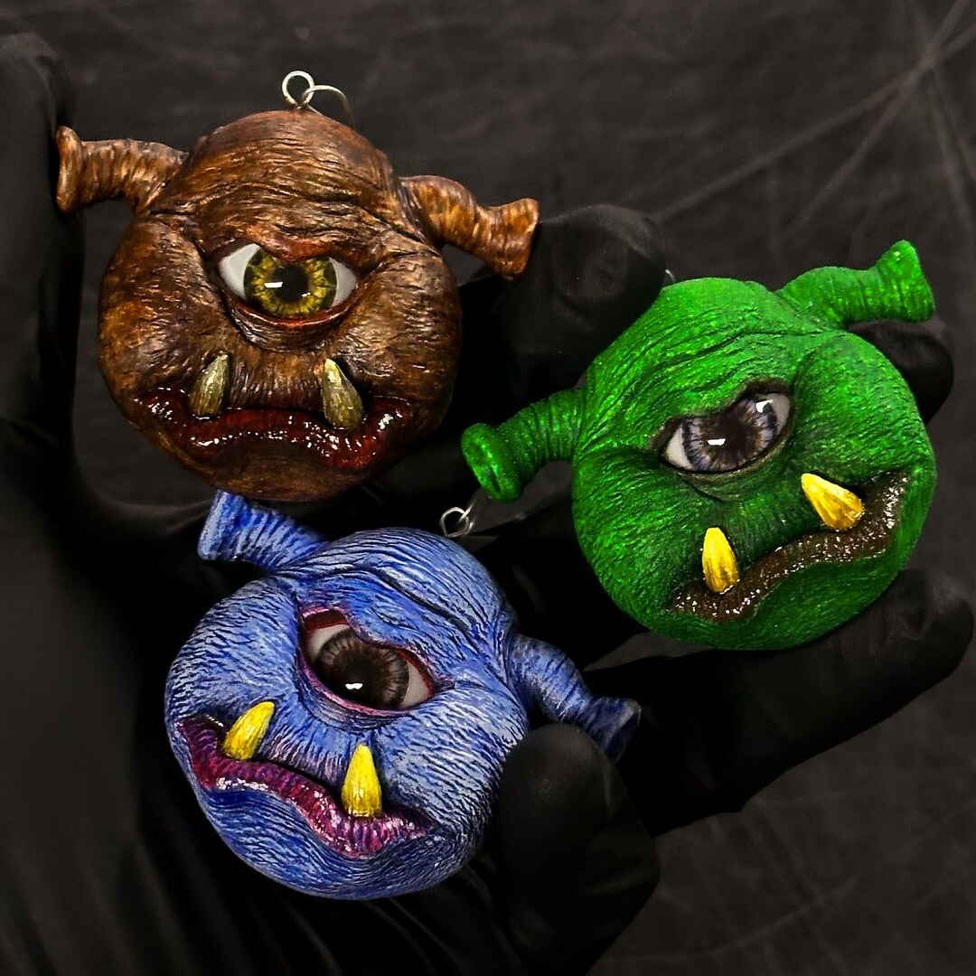 Handmade Creepy Cyclops Monster Ornament: Weird Horror Decor - Etsy