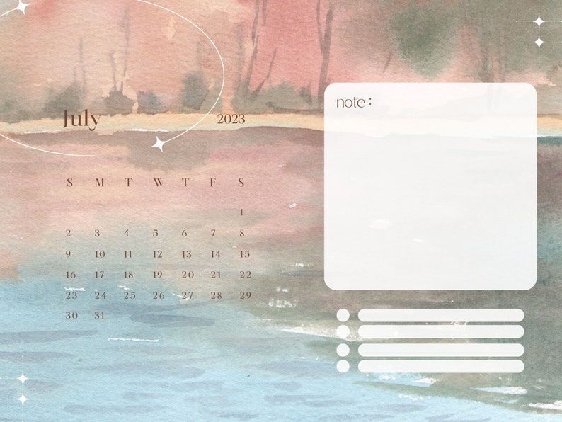2023 Calendar June Through October - Etsy