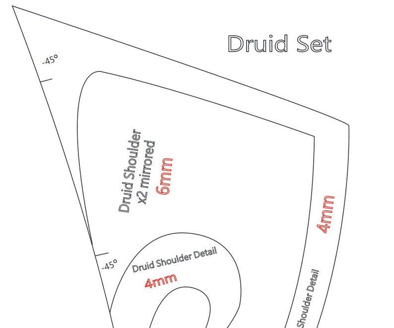 Shoulder/pauldron and Bracer Armor Patterns: Fantasy - Etsy