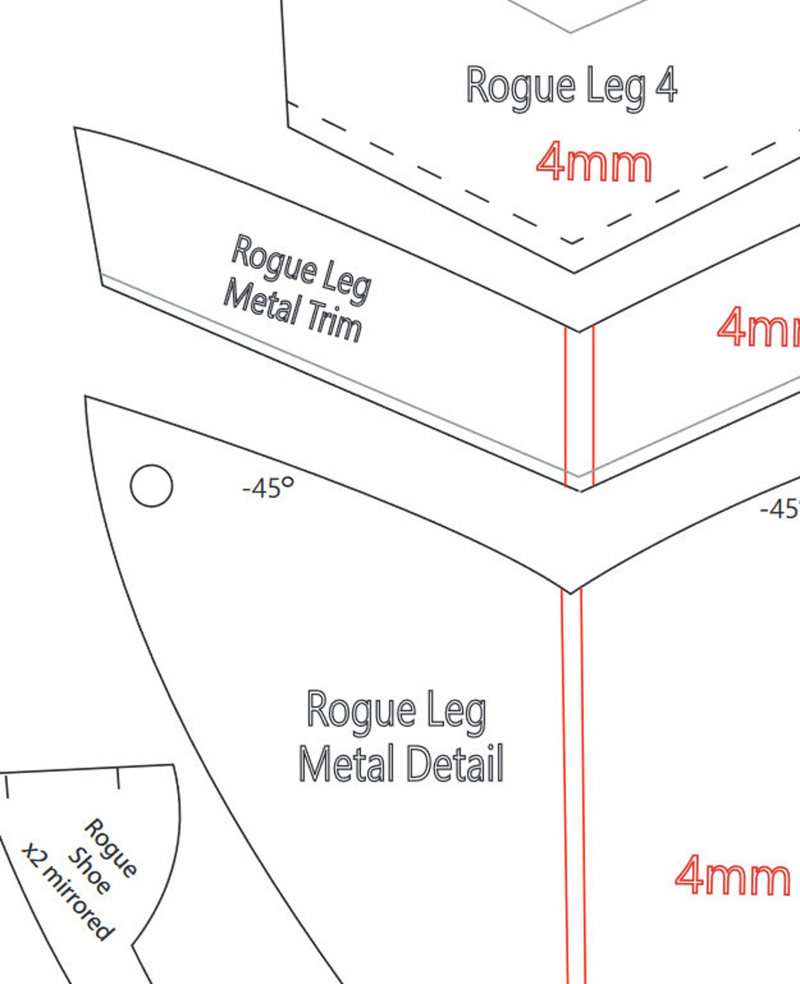 Leg and Knee Armor Patterns: Fantasy Medieval EVA Foam - Etsy