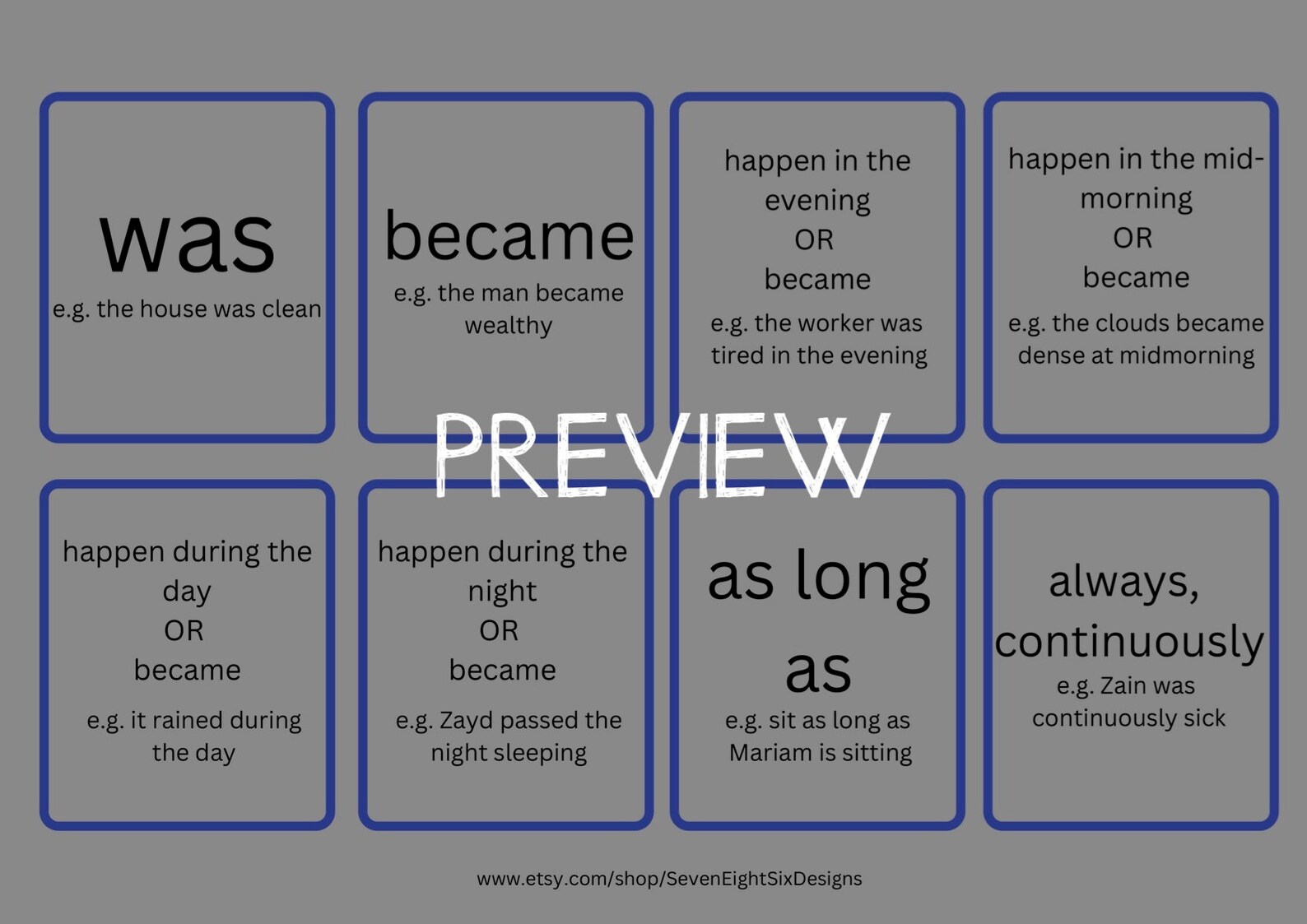 Arabic Word Flashcards Printable - Etsy