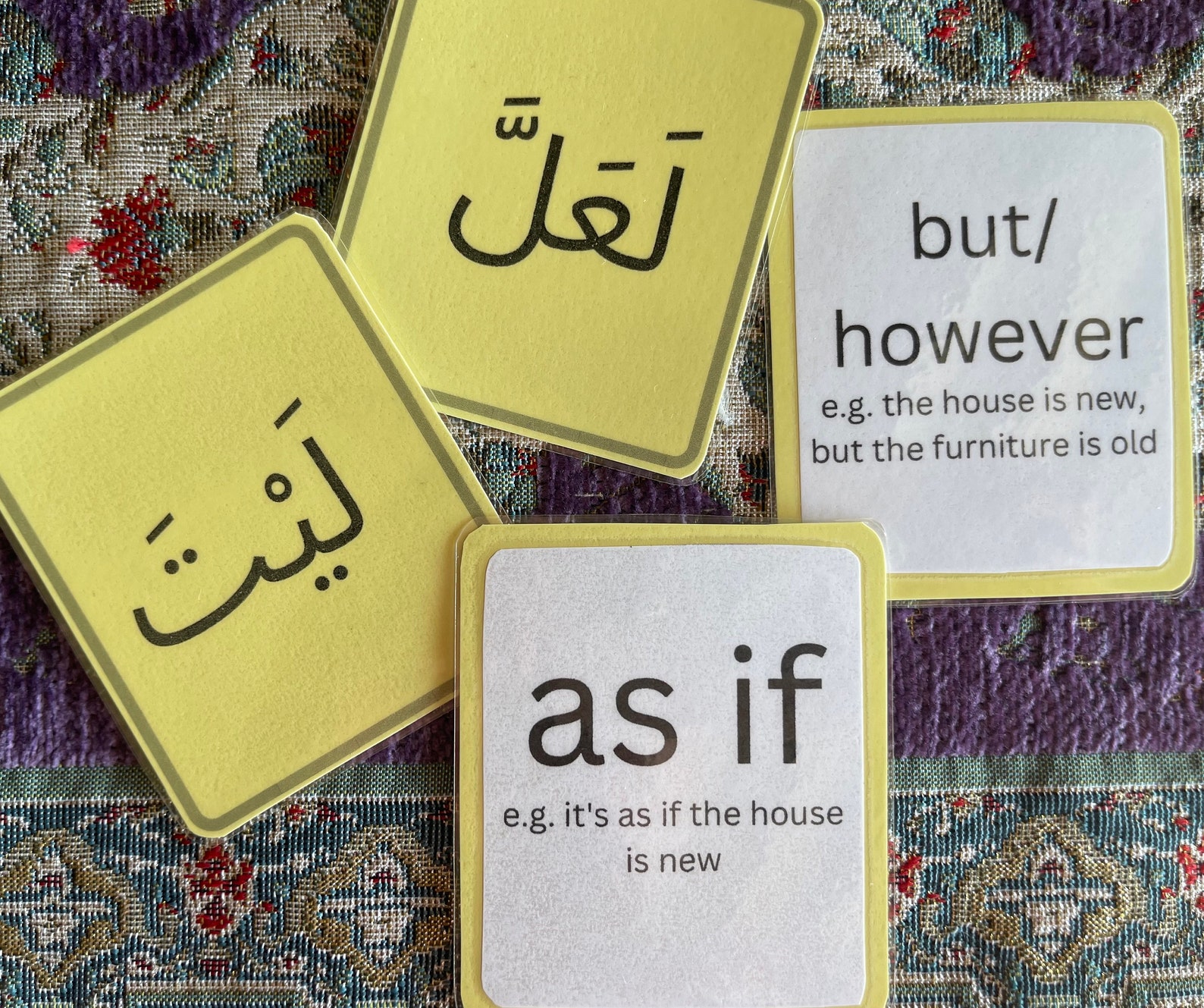Arabic Word Flashcards Printable - Etsy