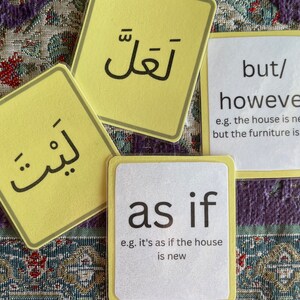 Arabic Word Flashcards Printable - Etsy