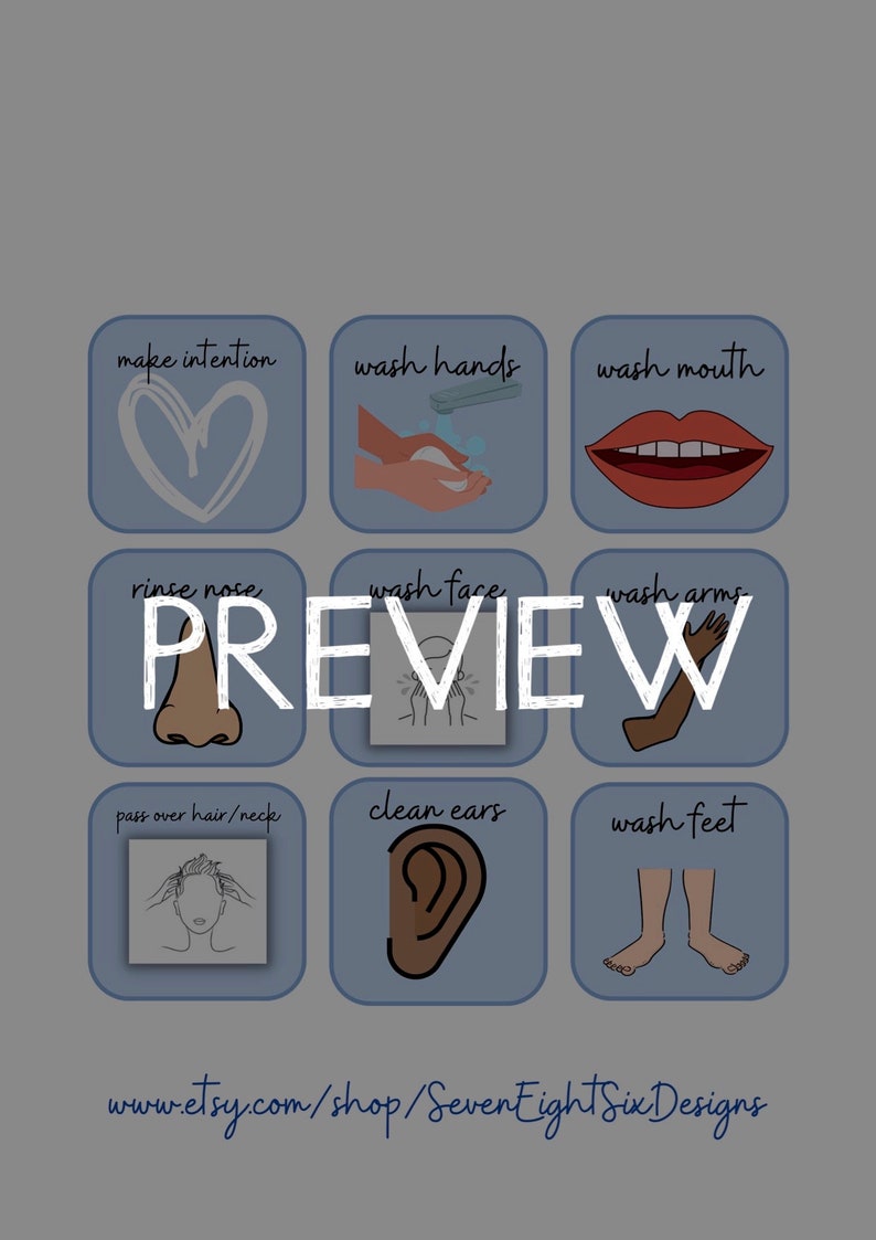 Steps of Wudu Activity Printable - Etsy