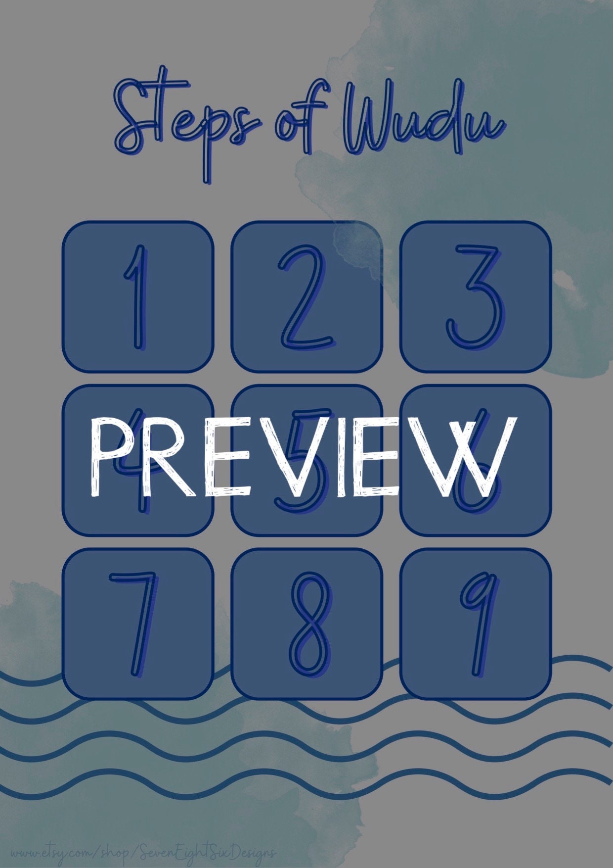 Steps of Wudu Activity Printable - Etsy