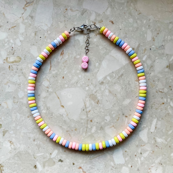 Candy Halskette Realistischer Candy Inspirierter Fimo Pastell Schmuck Candy Imitation Halskette SuBe Fake Candy Perlen Etsy