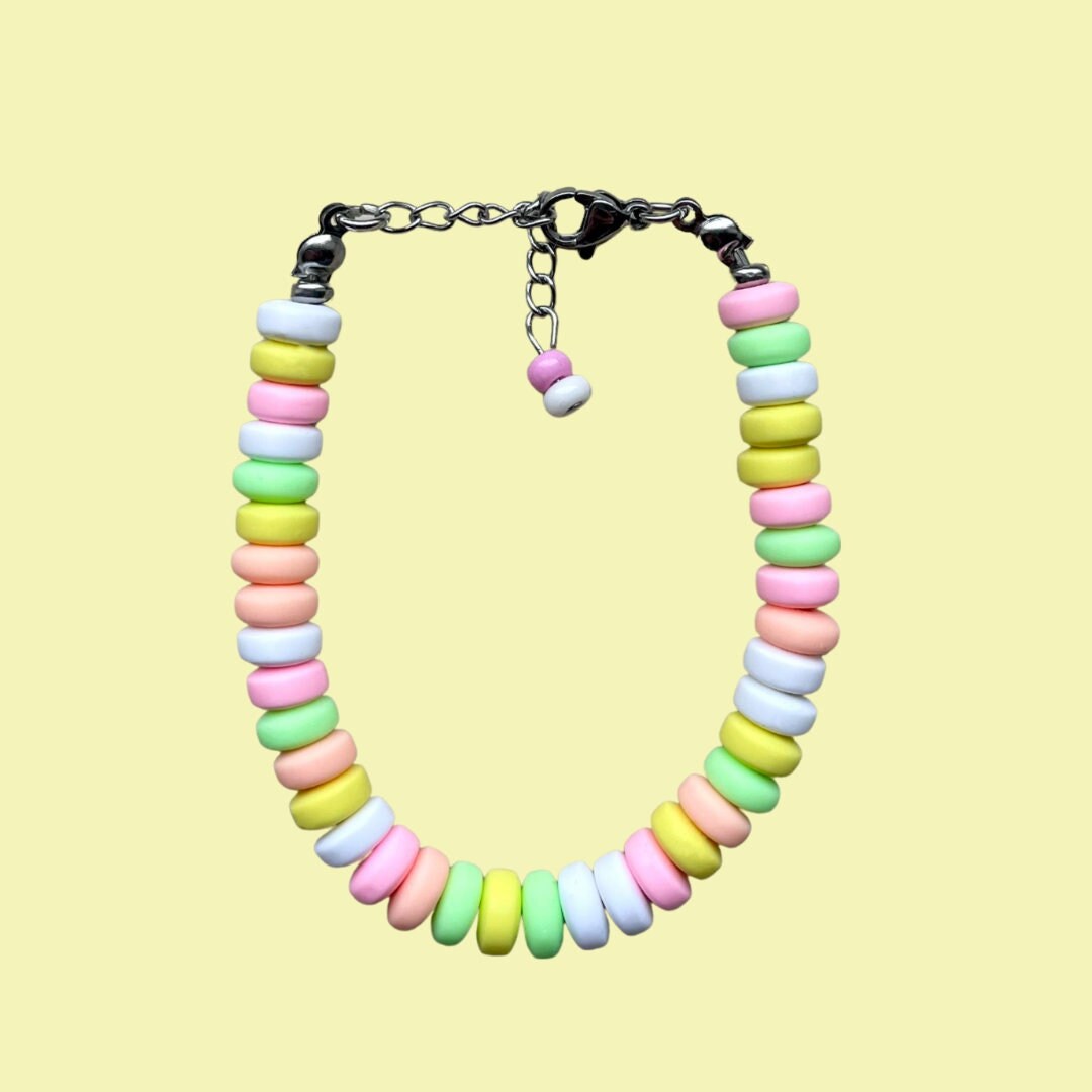Candy Bracelet S/M - Realistic Candy Inspired - Polymer Clay Pastel ...