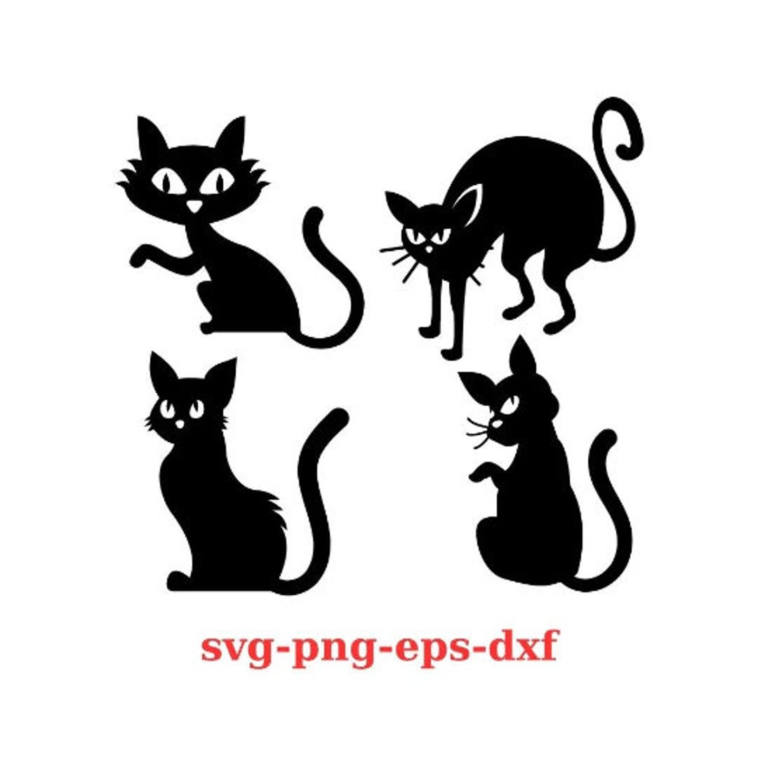 Cat SVG, Black Cat Svg, Cat Bundle Svg, Peeking Cat Svg, Hallowen Svg ...