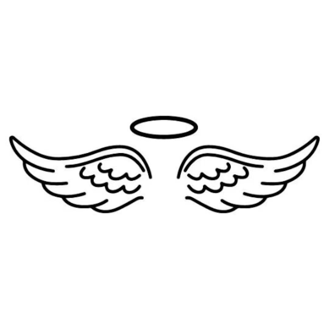 Angel Wings SVG Angel Wing Vector Angel Svg Halo Svg Angel Wings ...