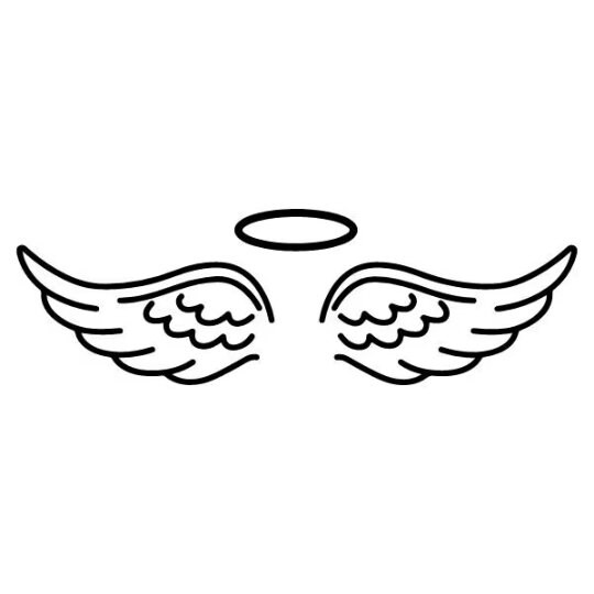 Simple Angel Wings Clip Art