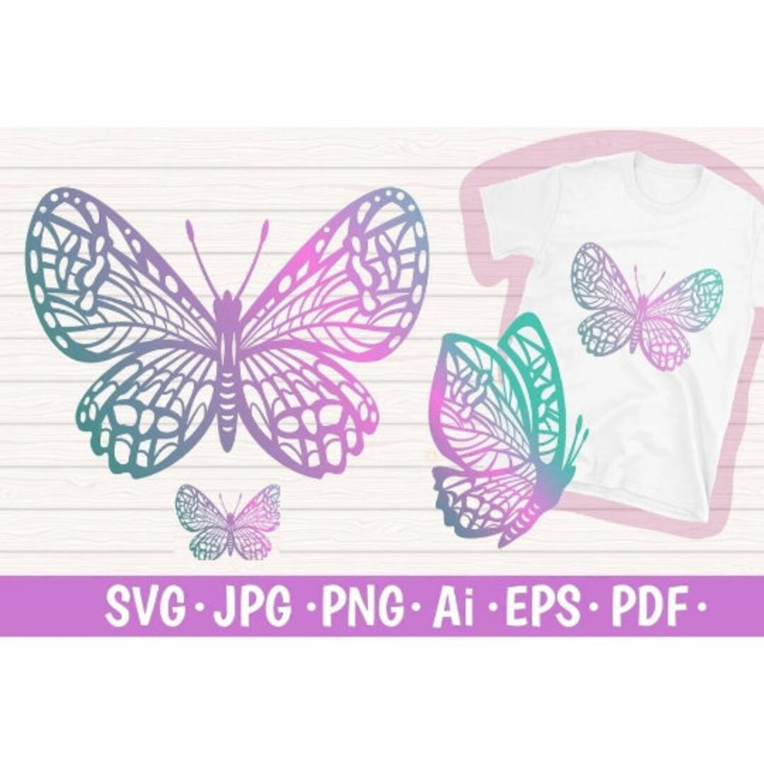 Butterfly Svg, Butterfly Svg Bundle, Layered Butterfly Bundle Cricut ...