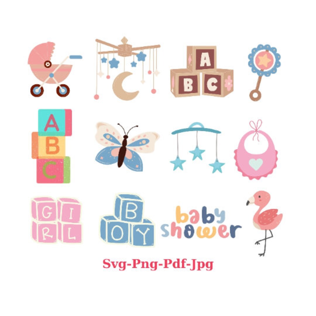 Baby Shower Svg Bundle, Baby Svg, Its a Girl, Baby Onesie Svg, Baby ...