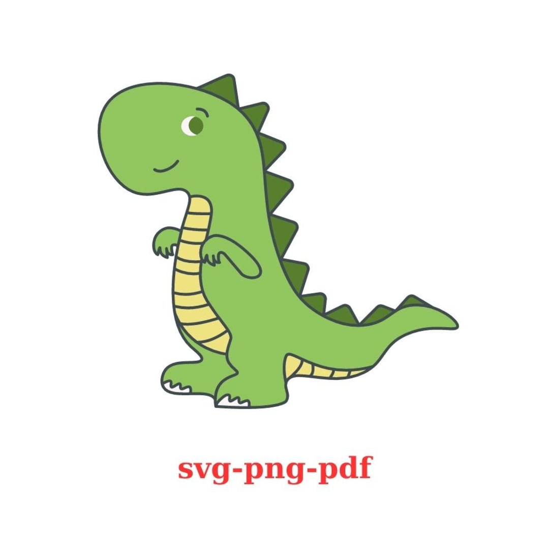 Cute Dinosaur Svg, Cute T-rex Svg, Dinosaur Birthday Party Svg ,cute ...