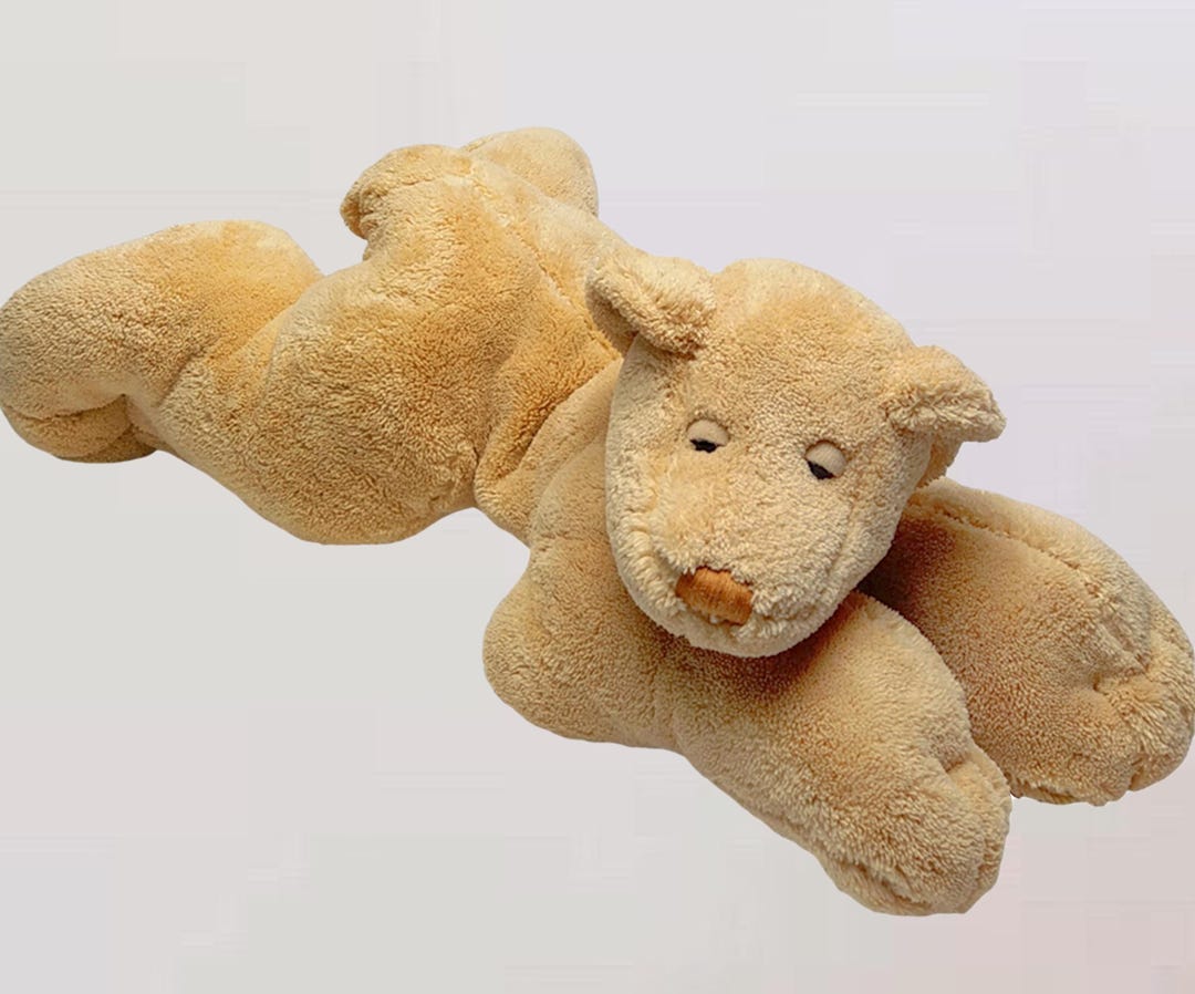 Plush Toy Large Teddy Bear Lying Sleeping Bear XL Soft Toy Soft Cuddly ...