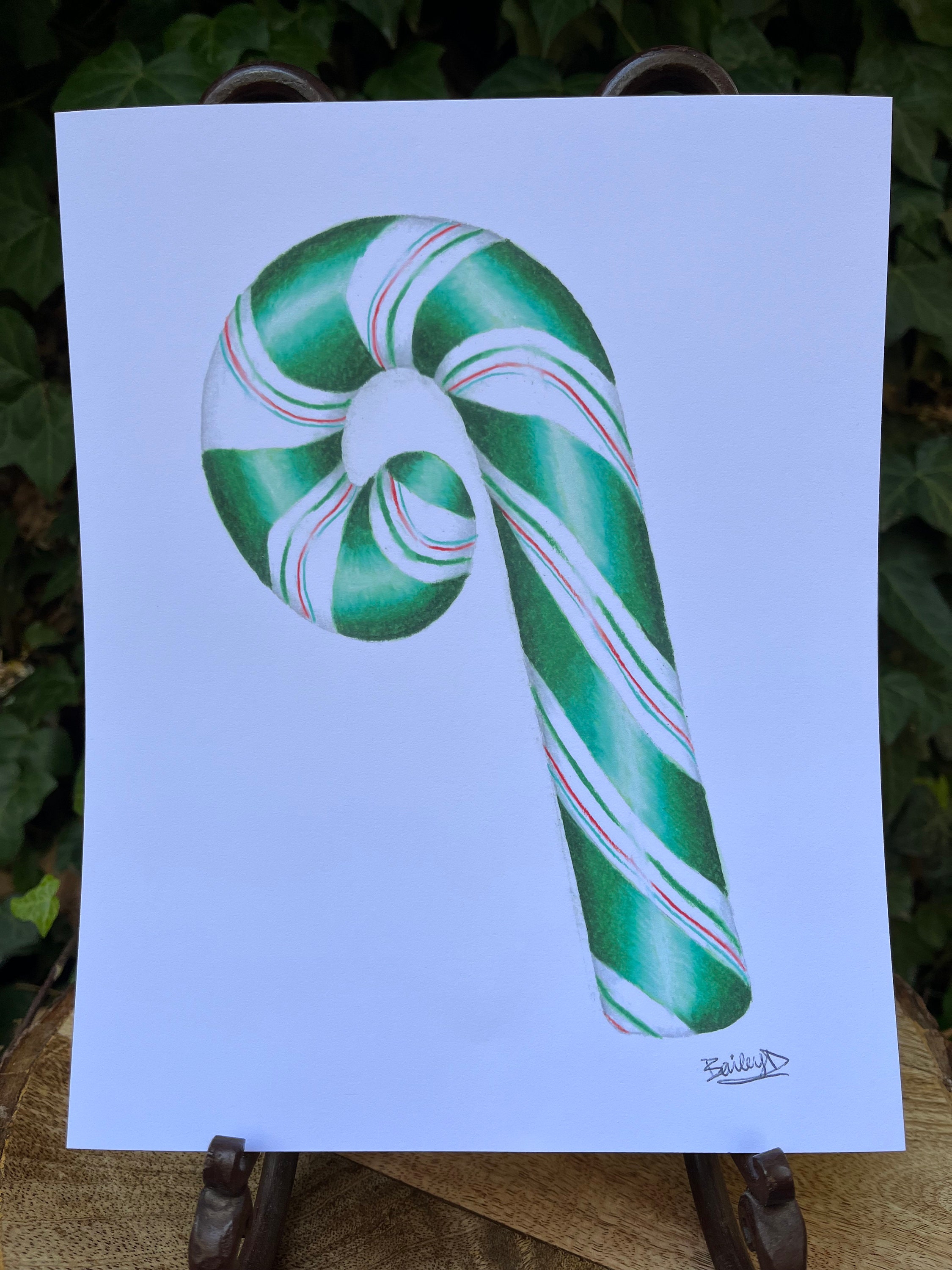 Whimsical Candy Cane - Etsy