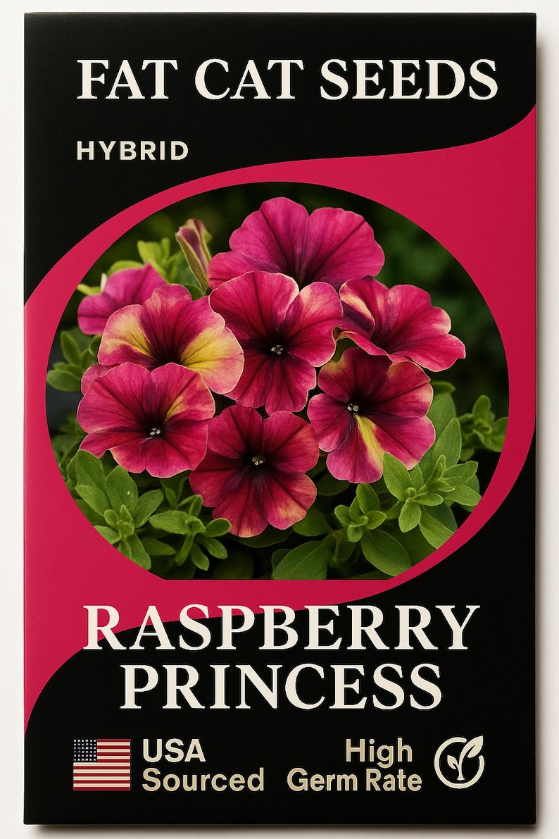 Seeds: Raspberry Princess Petunia High Germination Seed, Pink Color ...