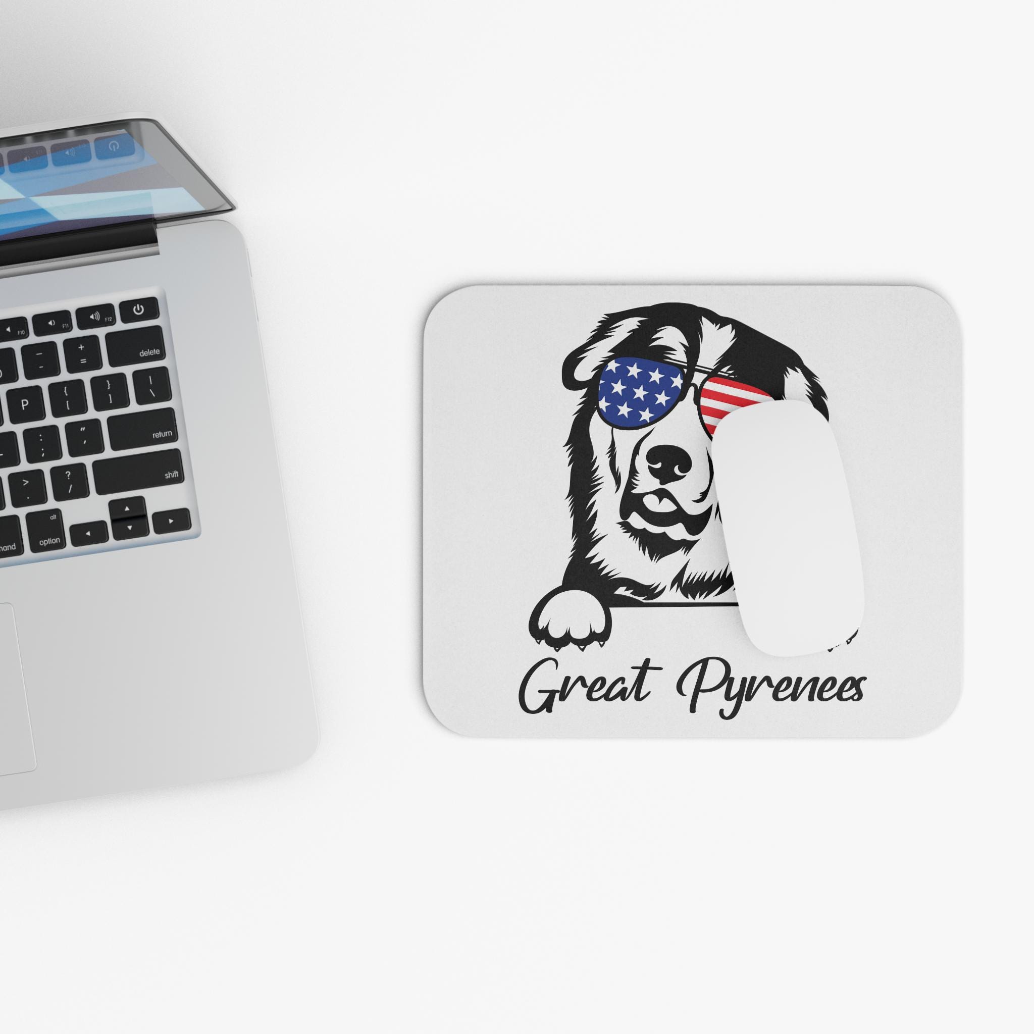 Mouse Pad Great Pyrenees Mountain Dog Mouse Pad, Live-stock-guardian ...