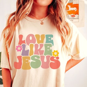 Love Like Jesus Png Groovy Jesus Png Retro Jesus Png Christian Png ...