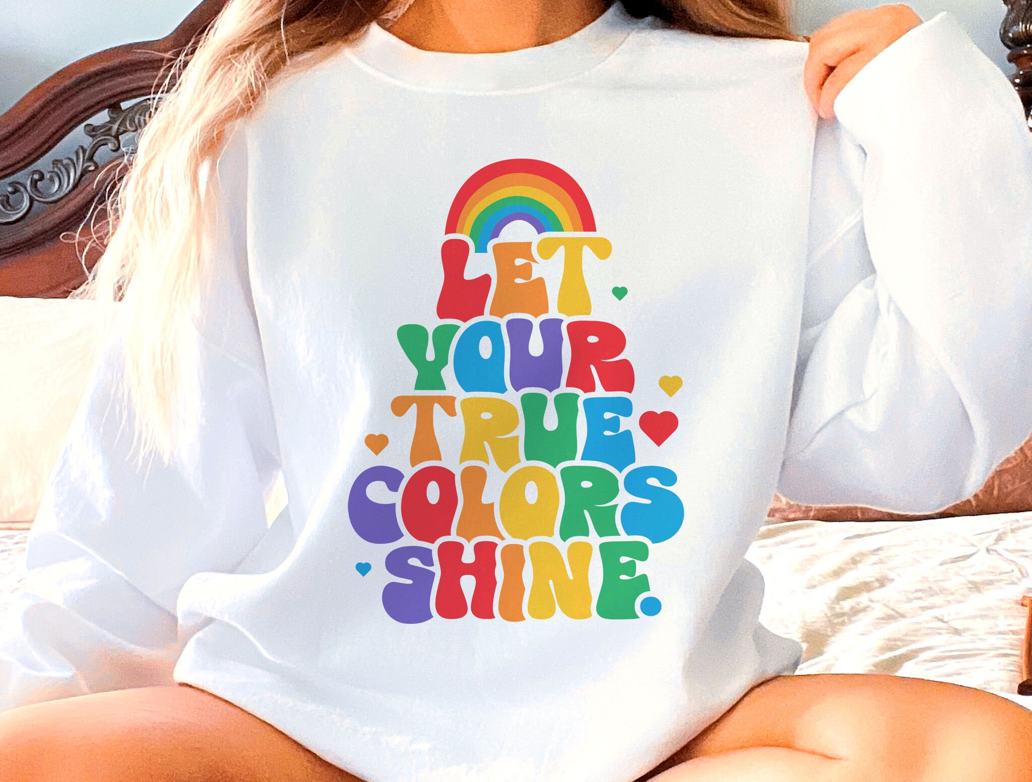 Let Your True Colors Shine Png Rainbow Pride Png Bisexual - Etsy